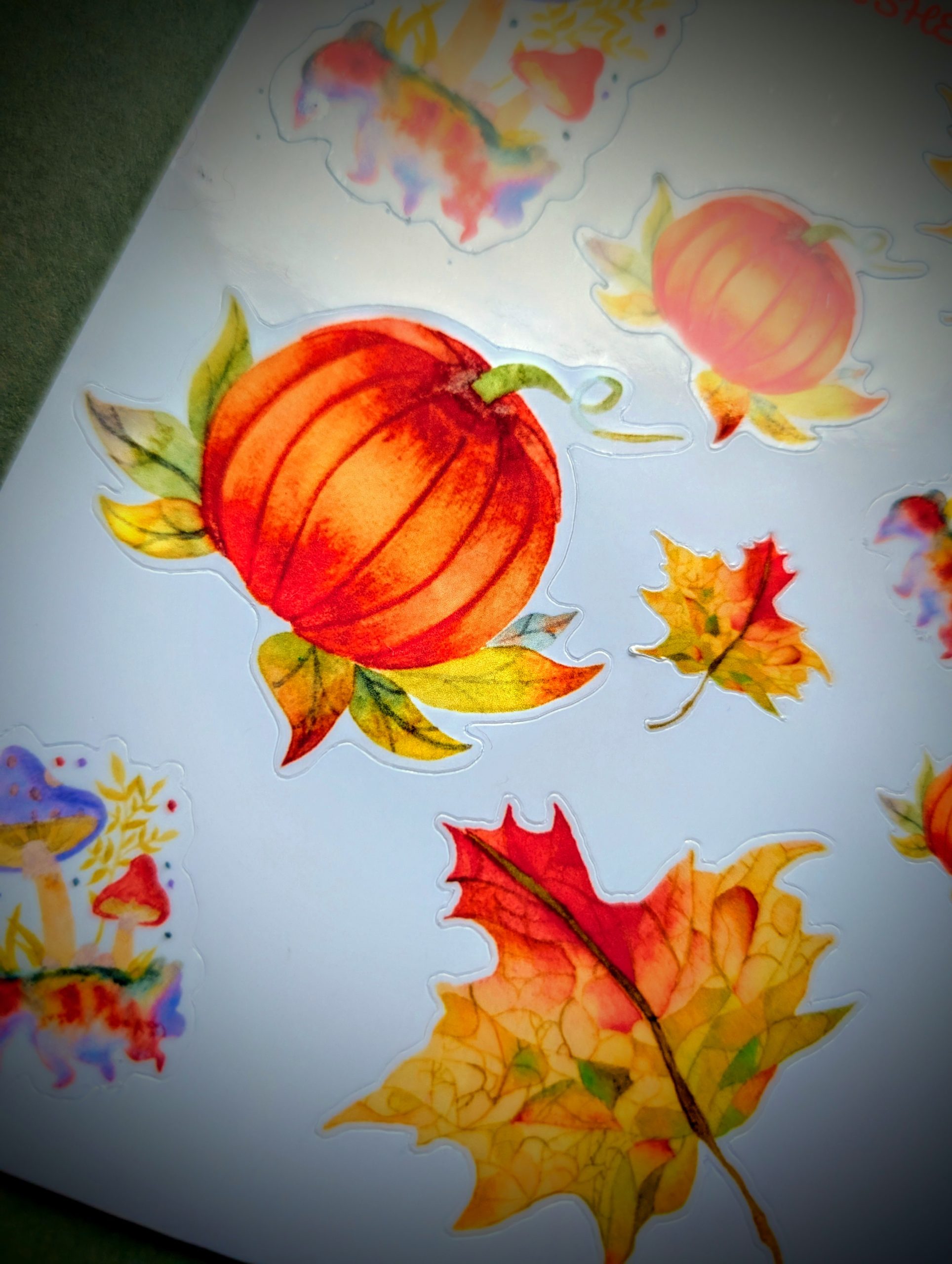 Autumn Lovers Sticker Sheet A6 | Pumpkin, Leaf & Mushroom Autumn ...